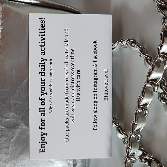 Hi LOVE | Bags | Hi Love Crossbody Silver | Poshmark